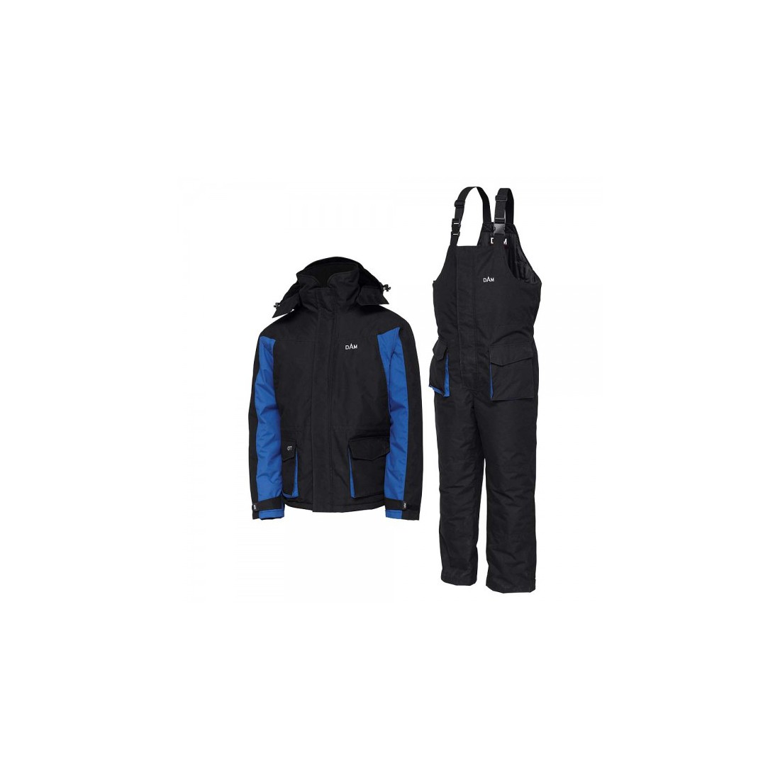 Kostiumas DAM Feeder Thermal Suit Black Night/Blue